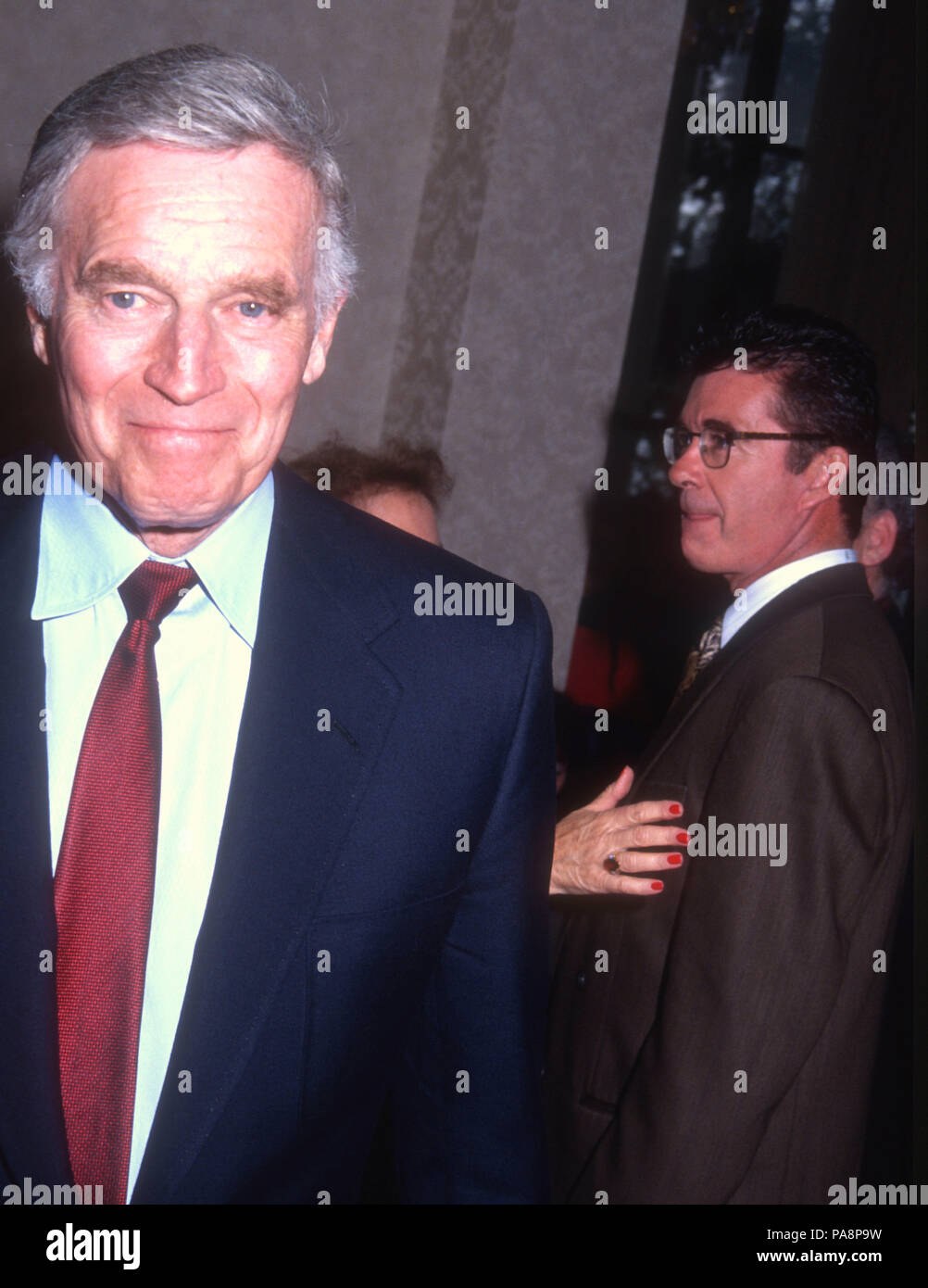 UNIVERSAL CITY, CA - MARCH 27: (L-R) Actor Charlton Heston and actor ...
