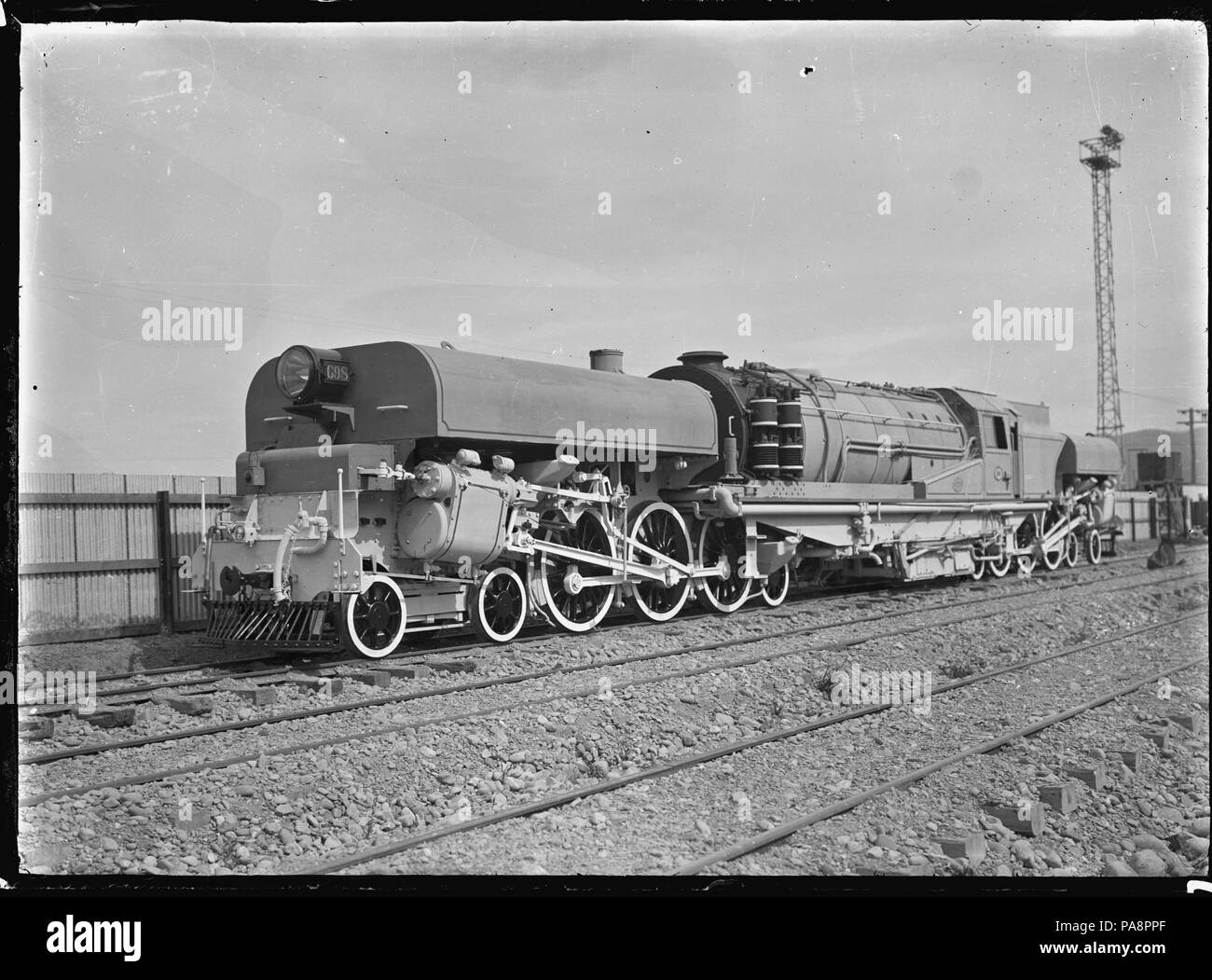 98 G class steam locomotive, NZR 98, 4-6-2+2-6-4 type. ATLIB 276478 ...