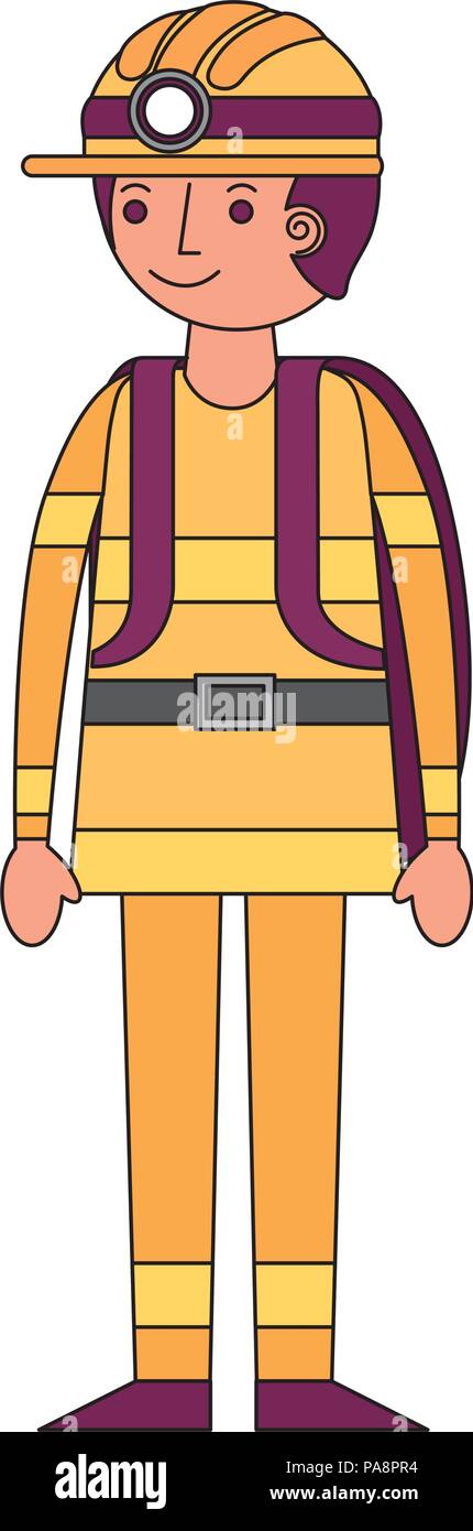 firefighter avatar character icon vector illustration design Stock ...