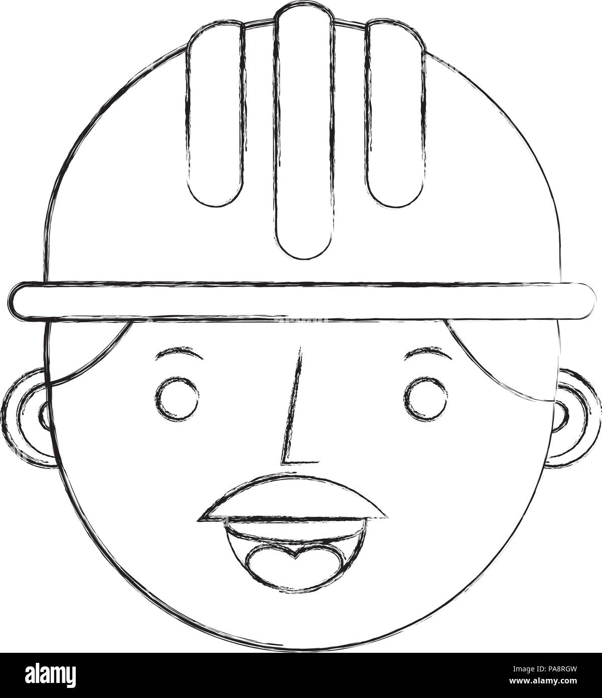 Worker male character overalls Stock Vector Images - Alamy