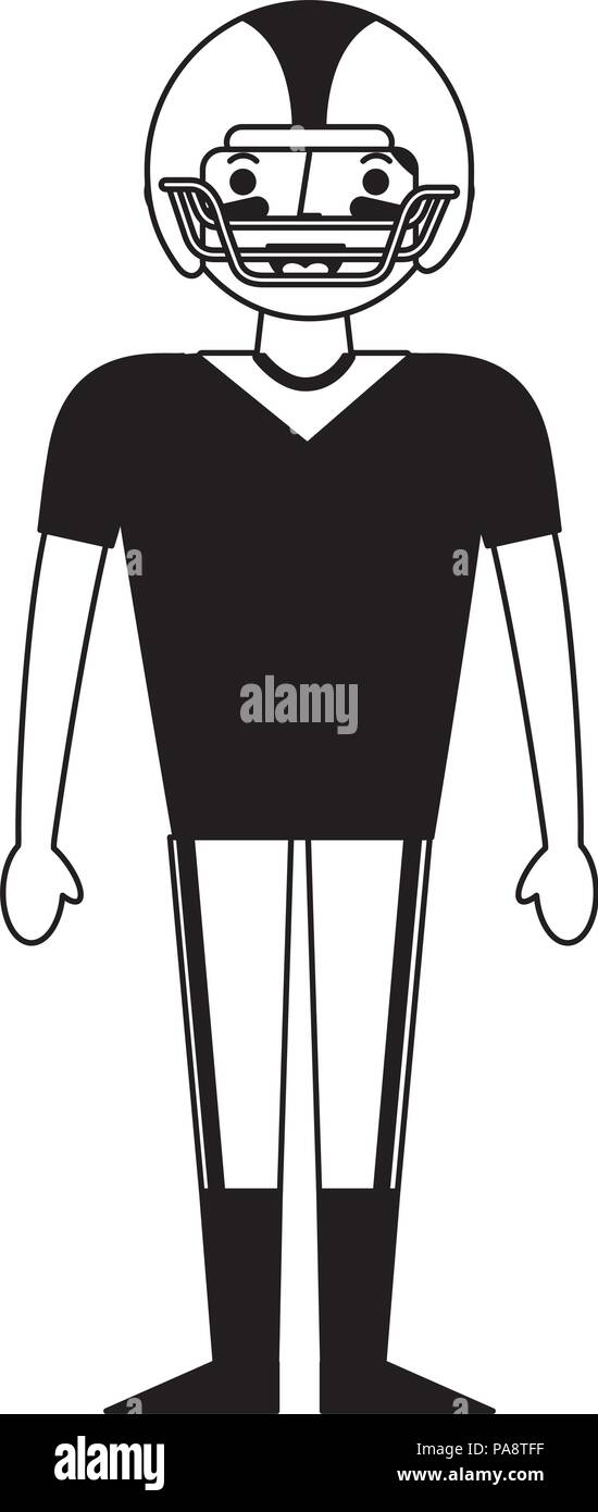 Standing Football Player Clipart