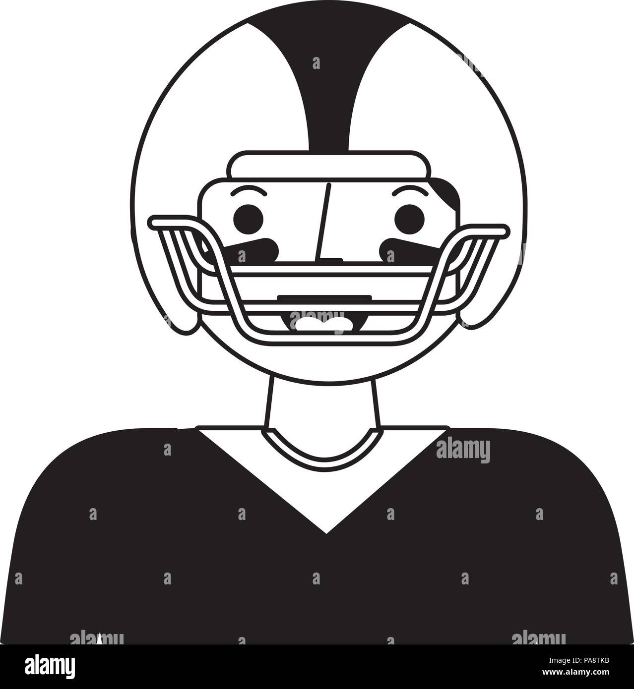 american football player character Stock Vector Image & Art - Alamy