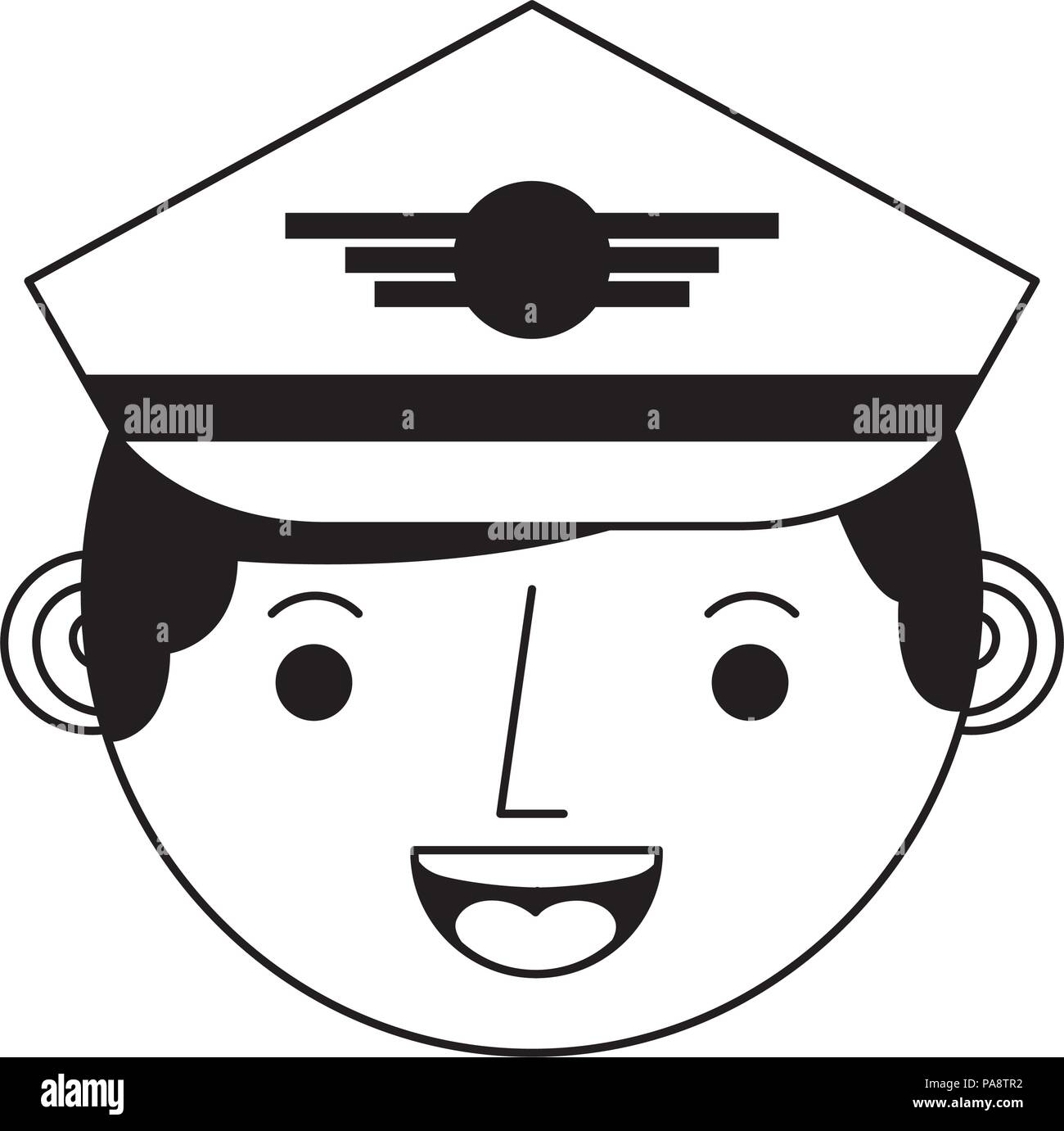 airplane head pilot avatar character Stock Vector Image & Art - Alamy