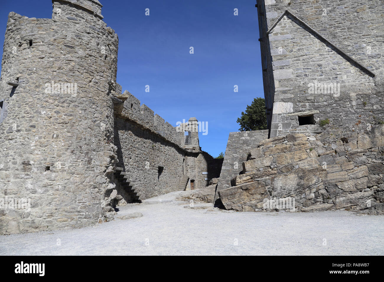 Ross Castle is a 15th-century tower house and keep on the edge of Lough ...