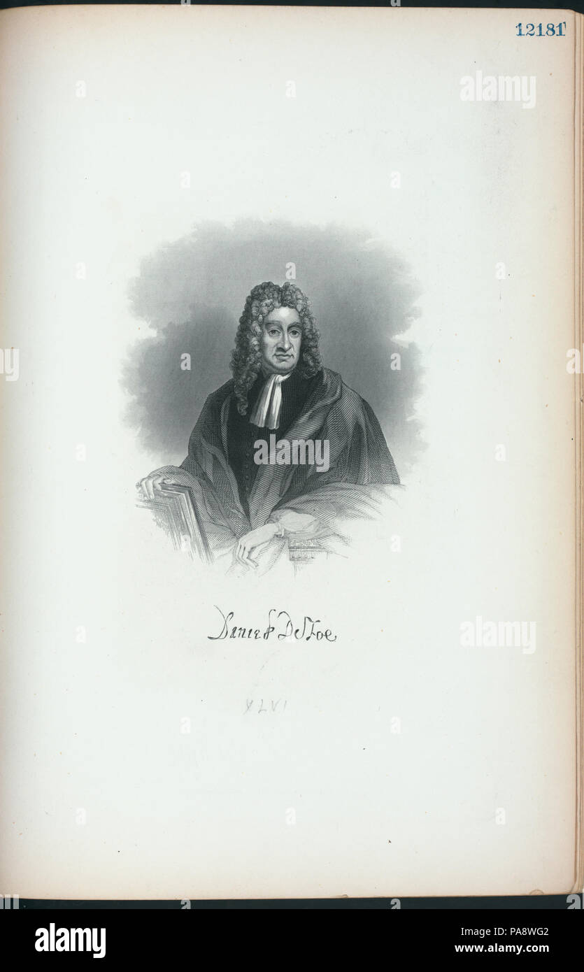 Daniel defoe portrait english author hi-res stock photography and ...