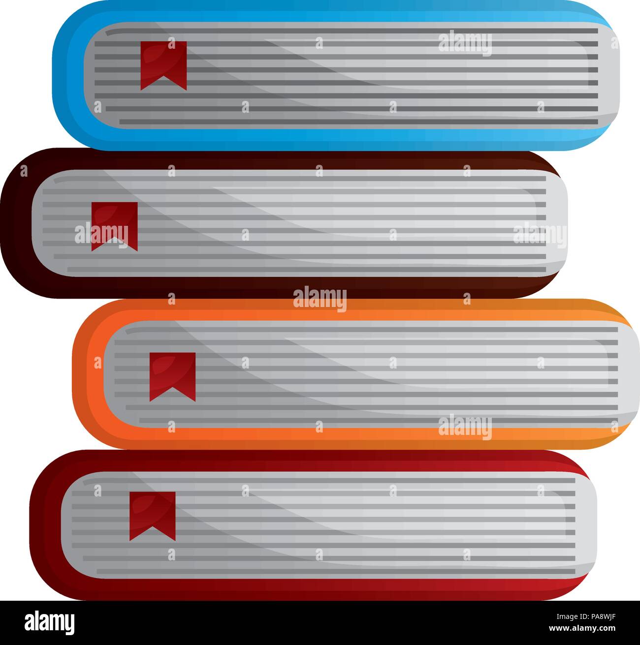 Stacked books library Stock Vector Images - Alamy