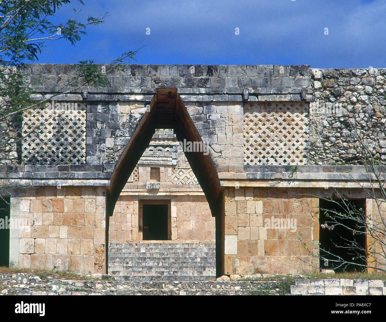 CUADRANGULO DE LAS MONJAS-EDIFICIO SUR-PUERTA MAYA. Location ...