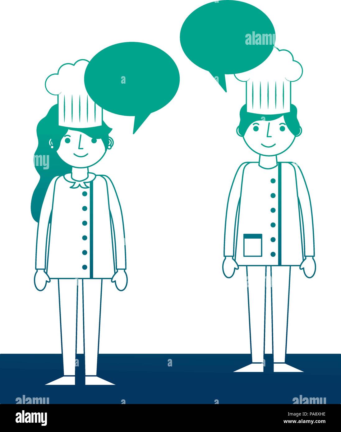 Restaurant manager woman Stock Vector Images - Alamy