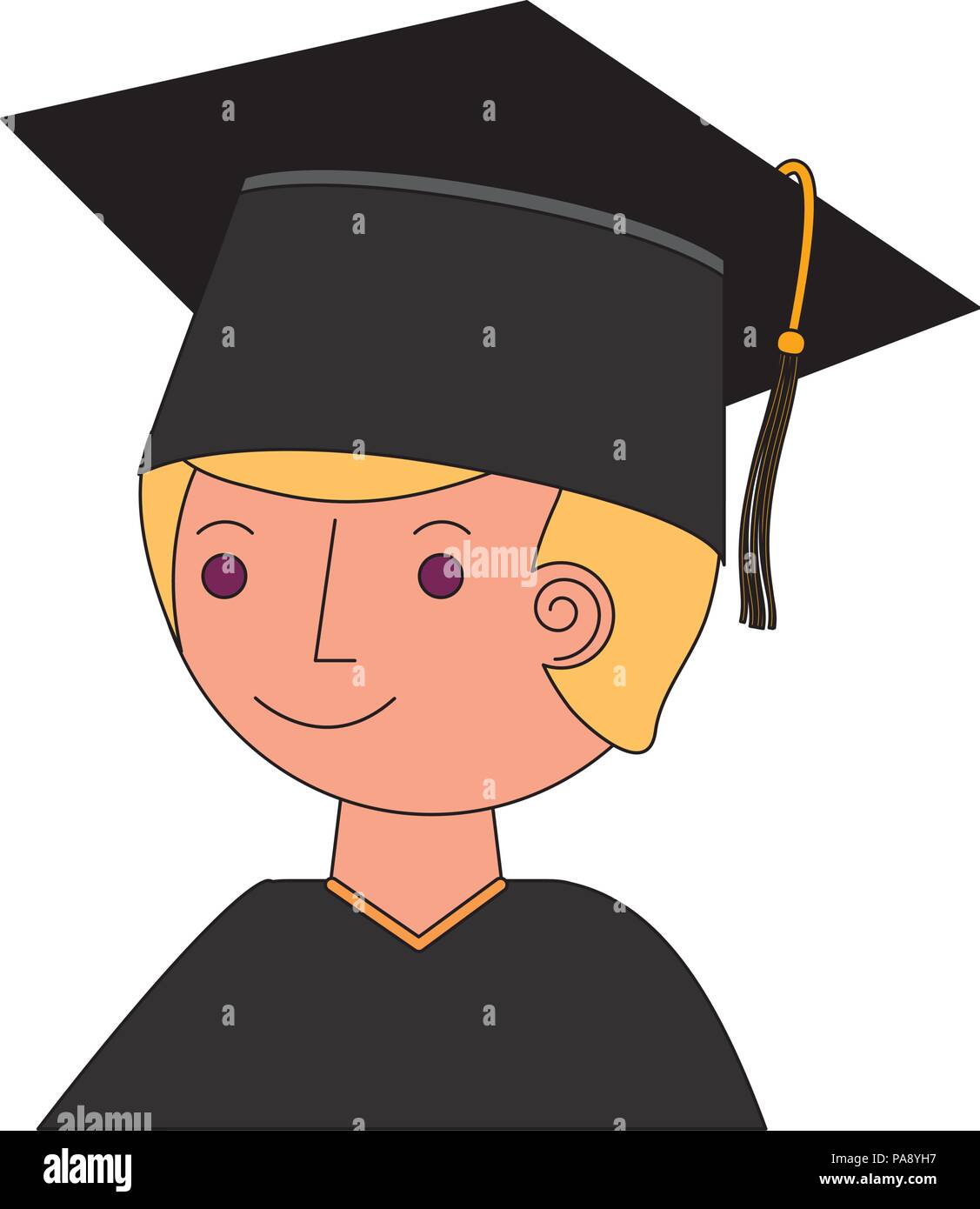 student boy graduted avatar character Stock Vector Image & Art - Alamy