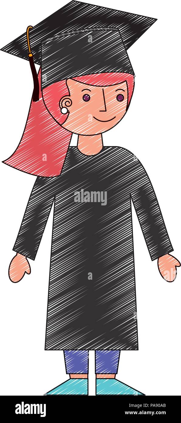 Girl avatar graduation university hi-res stock photography and images ...