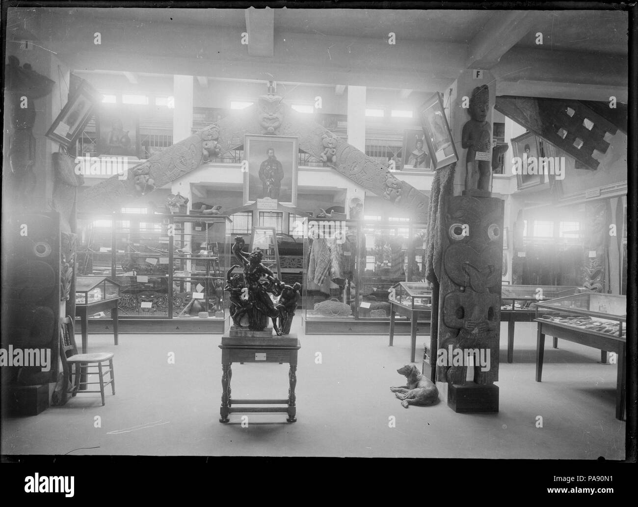 125 Interior view of the Wanganui Public Museum ATLIB 292110 Stock ...