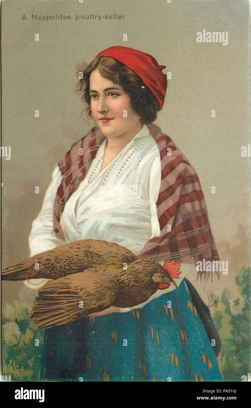 A Neapolitan poultry-seller Stock Photo - Alamy