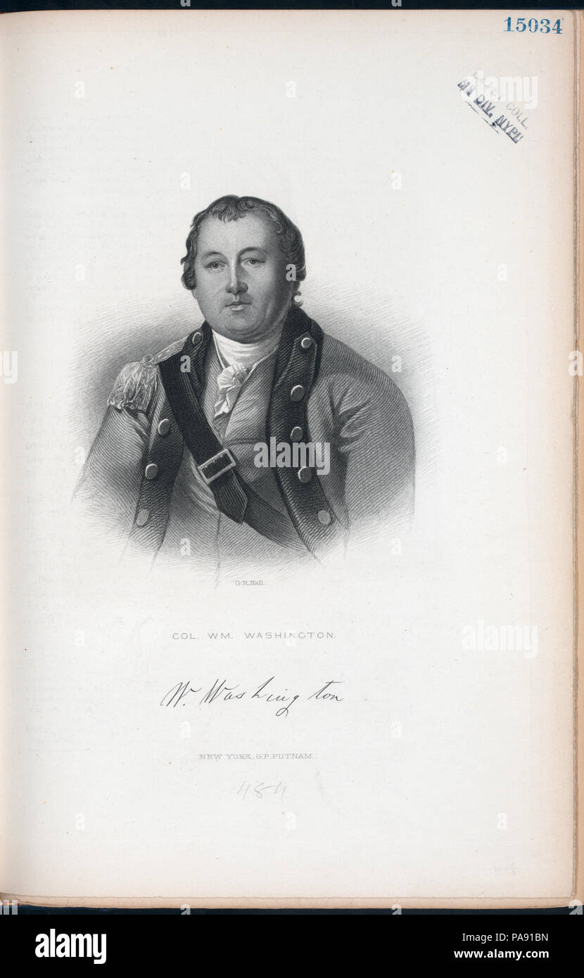 Colonel william washington revolution hi-res stock photography and ...