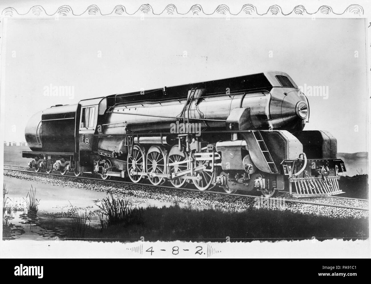 128 J class locomotive, NZR No 1200, built by the North British ...