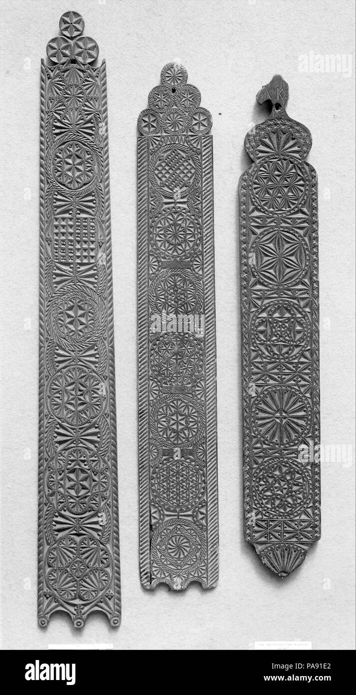 Mangle-board. Culture: Dutch. Dimensions: 37 3/4 × 5 1/4 in. (95.9 × 13 ...