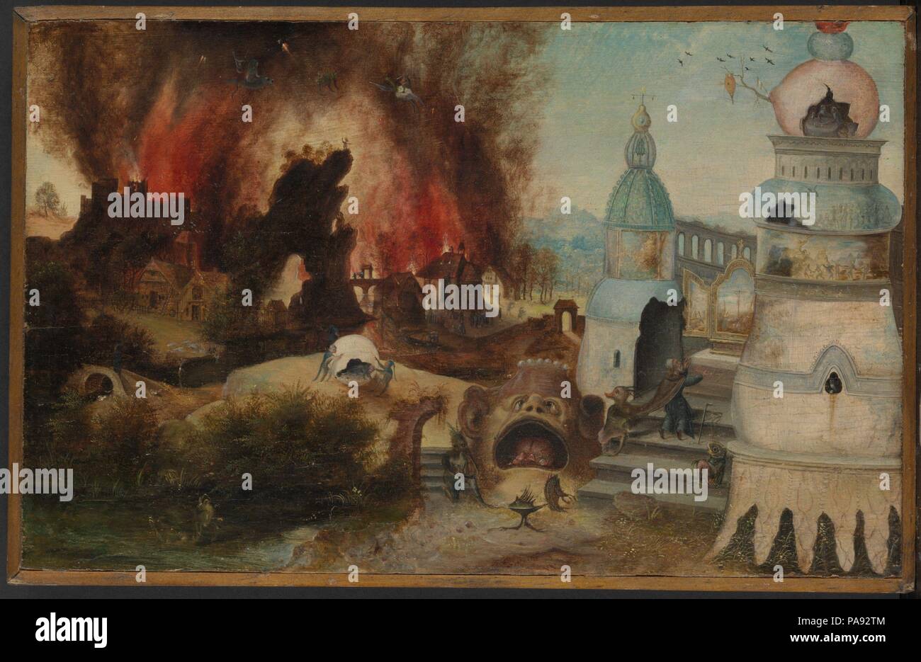 The Temptation of Saint Anthony. Artist: Workshop of Herri met de Bles ...