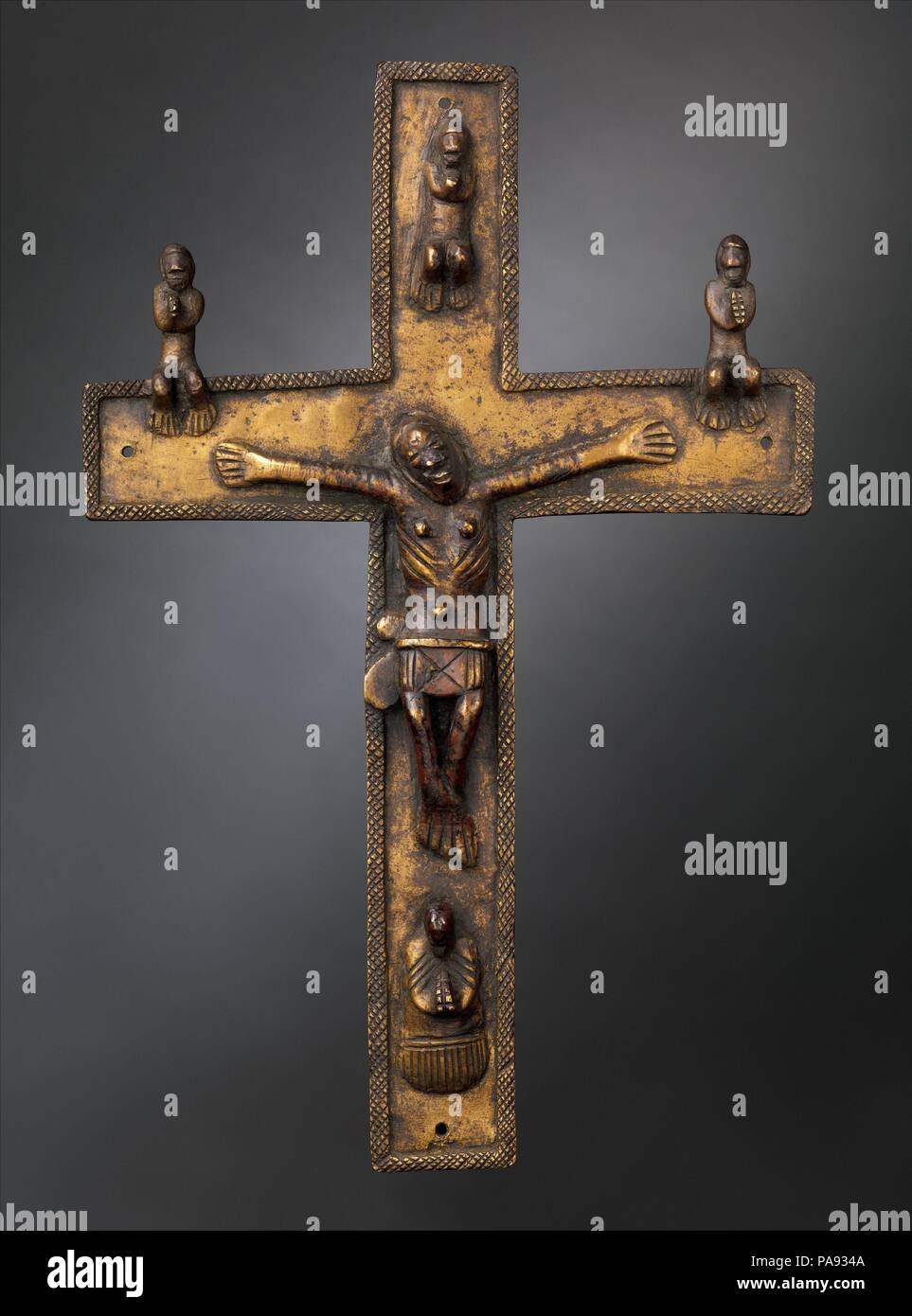 17th Century Crucifix The Crucifixion With The Virgin And Saints