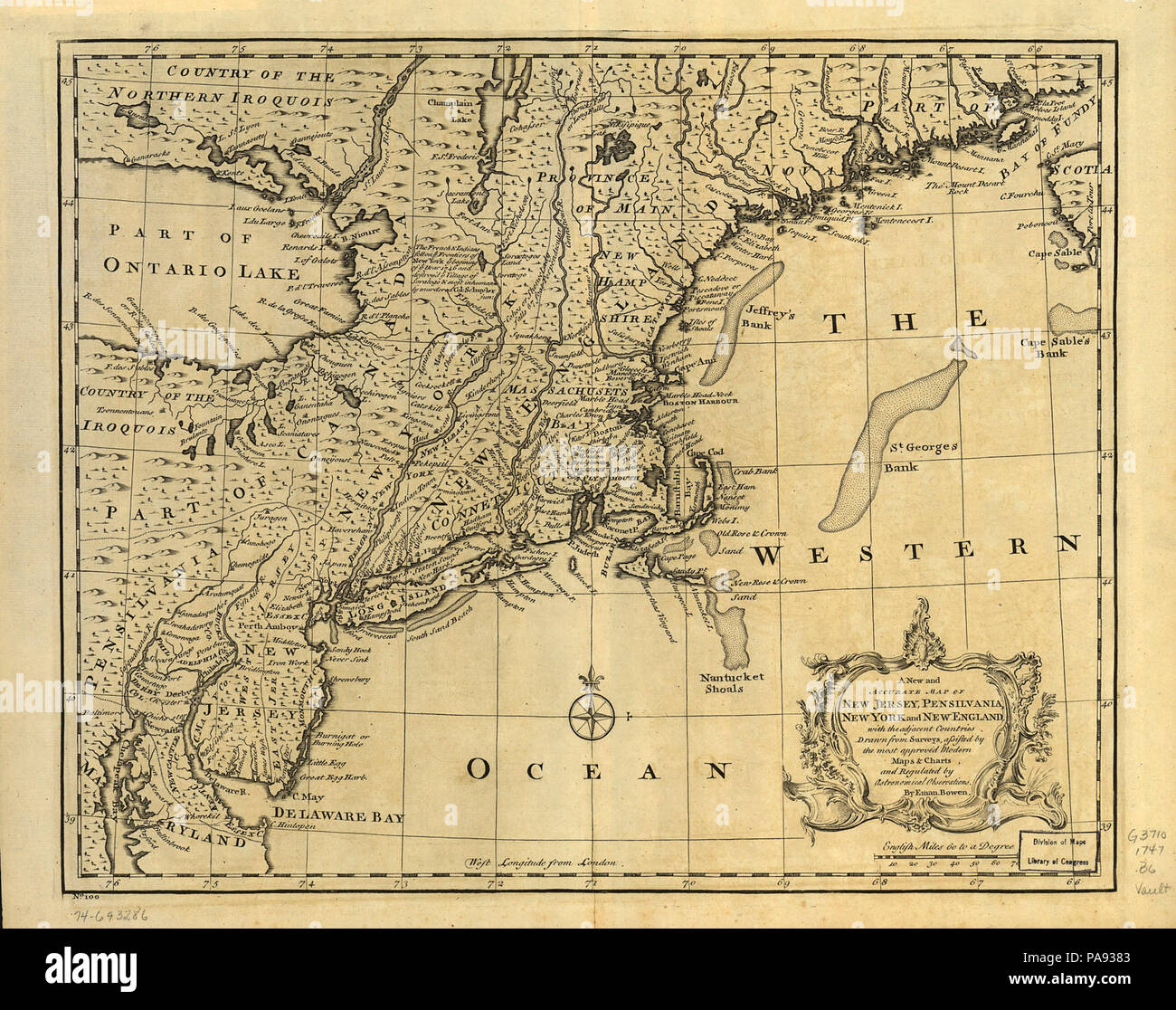 A new and accurate map of New Jersey, Pensilvania, New York and New ...