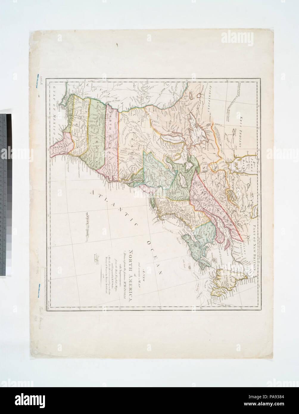 A new and accurate map of North America Stock Photo - Alamy