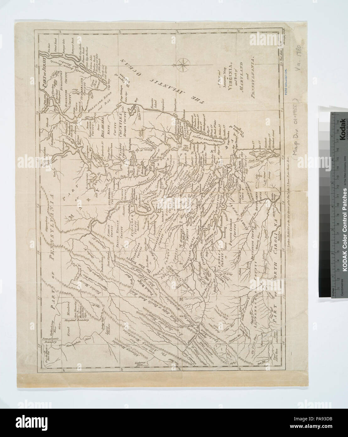 A New and accurate map of Virginia - and part of Maryland and ...