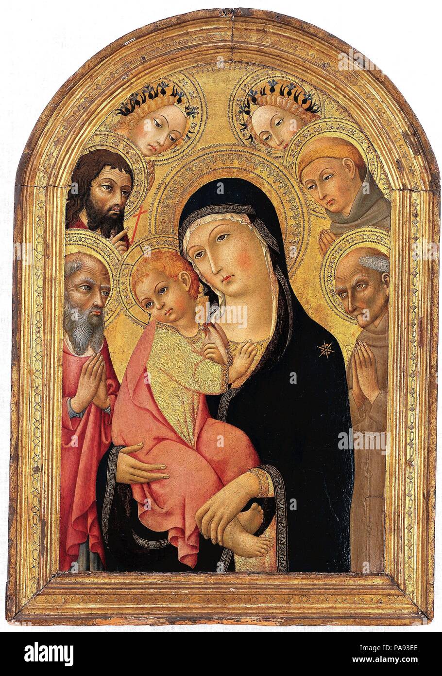 Engaged arched cassetta frame. Culture: Sienese. Dimensions: Overall ...