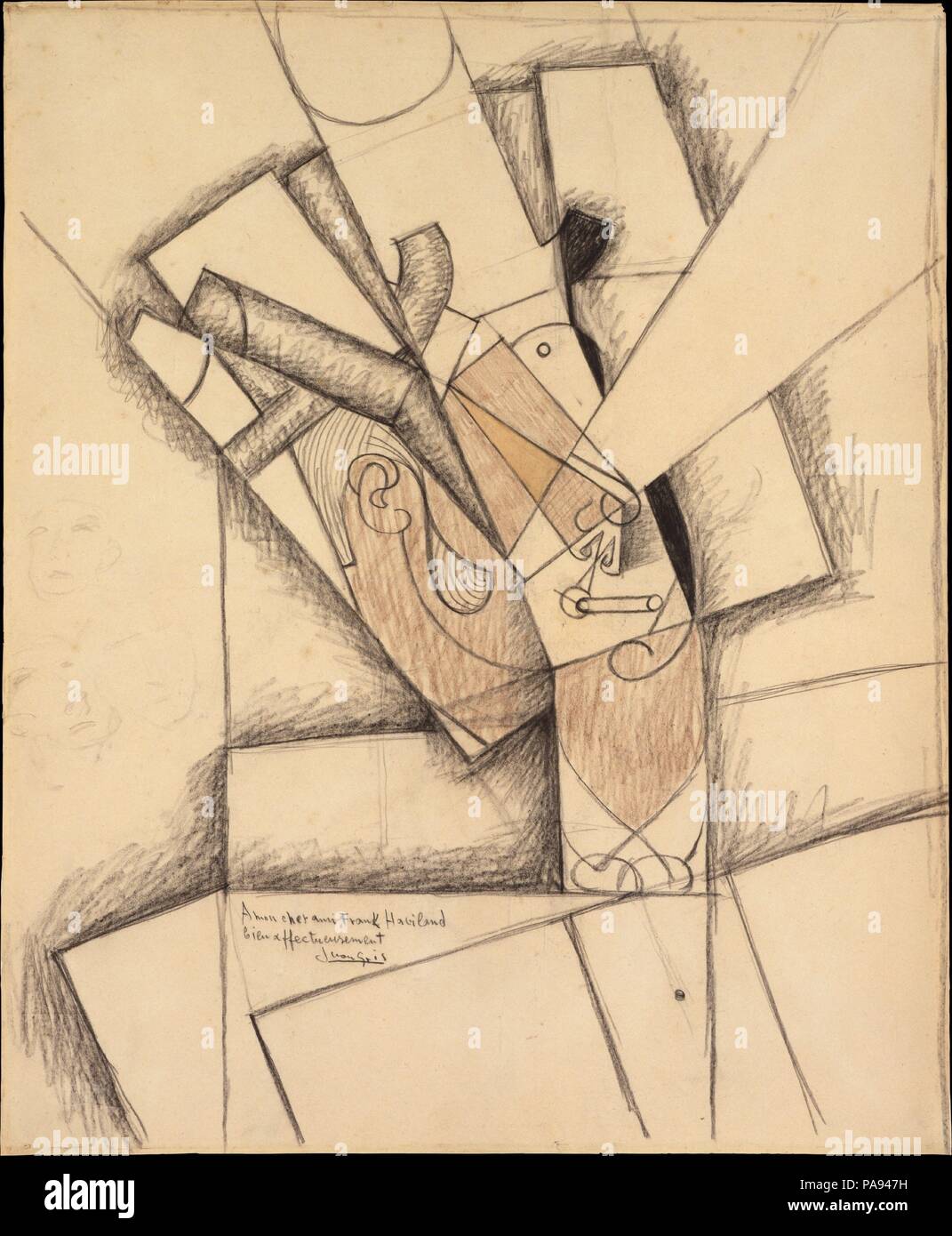 The Smoker. Artist: Juan Gris (Spanish, Madrid 1887-1927 Boulogne-sur ...