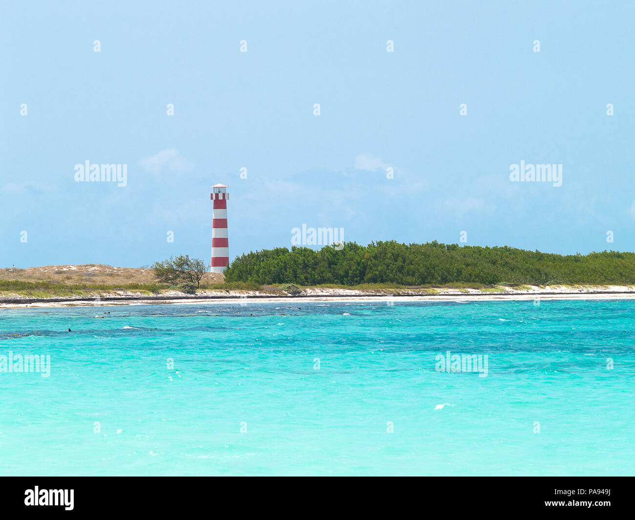 Tropical beach of island Cayo de Agua, Los Roques, Venezuela Stock ...