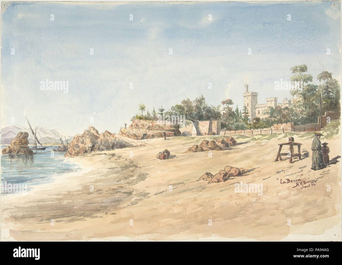 La Bocca. Artist: Henry Victor Burgy (French, died 1901). Dimensions ...