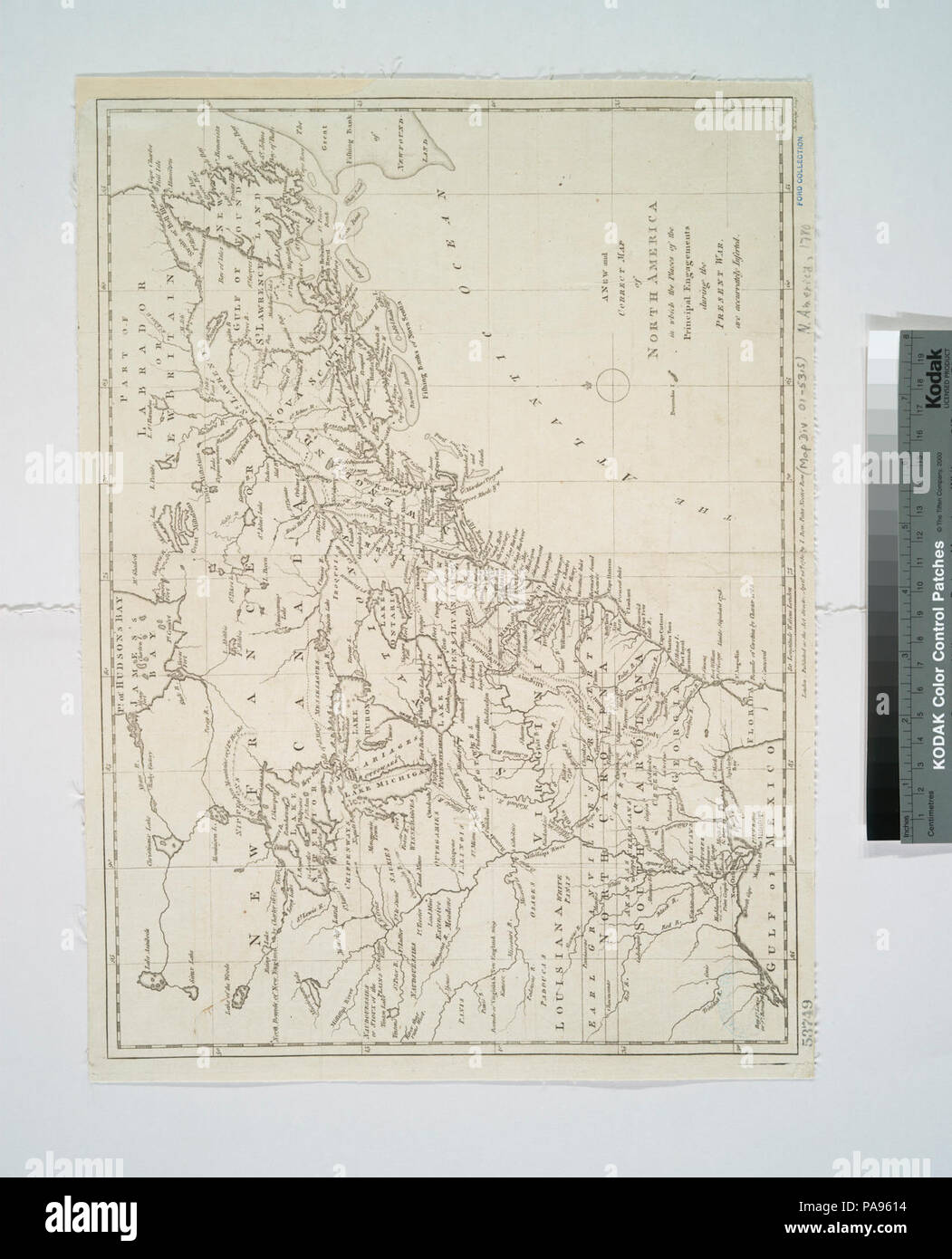A new and correct map of North America - in which the places of the ...