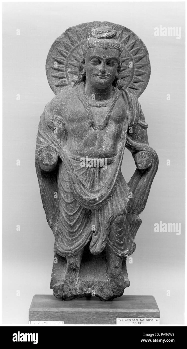 Standing Bodhisattva. Culture: Pakistan (ancient region of Gandhara ...
