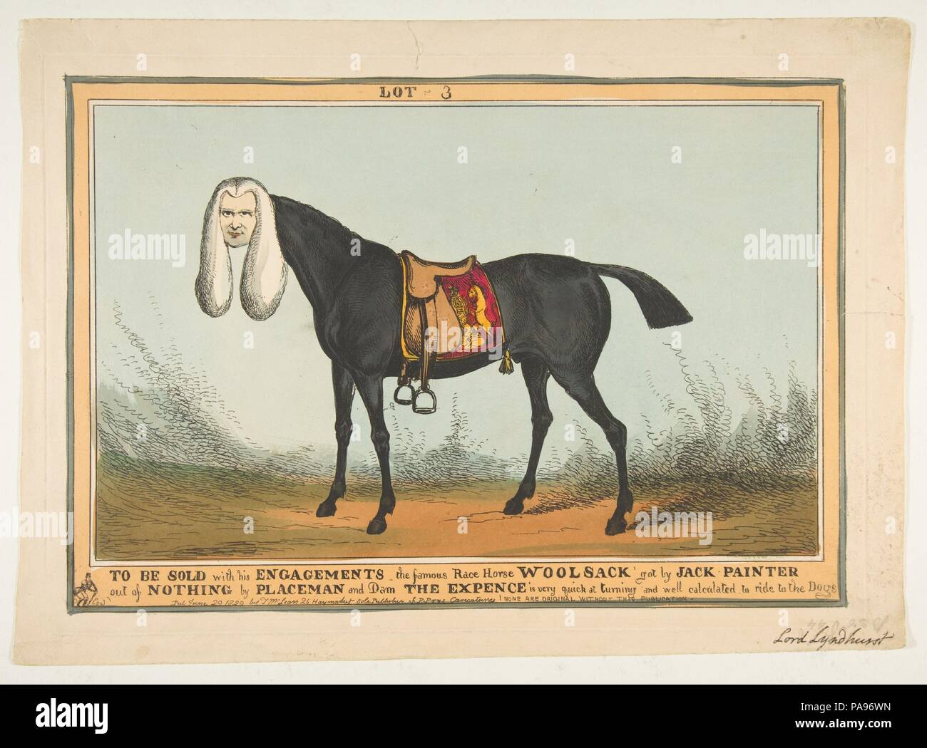 To Be Sold With All His Engagements-The Famous Race Horse Woolsack ...