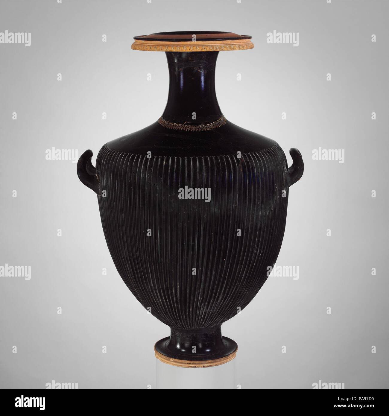 Terracotta hydria (water jar). Culture: Greek, South Italian, Apulian ...