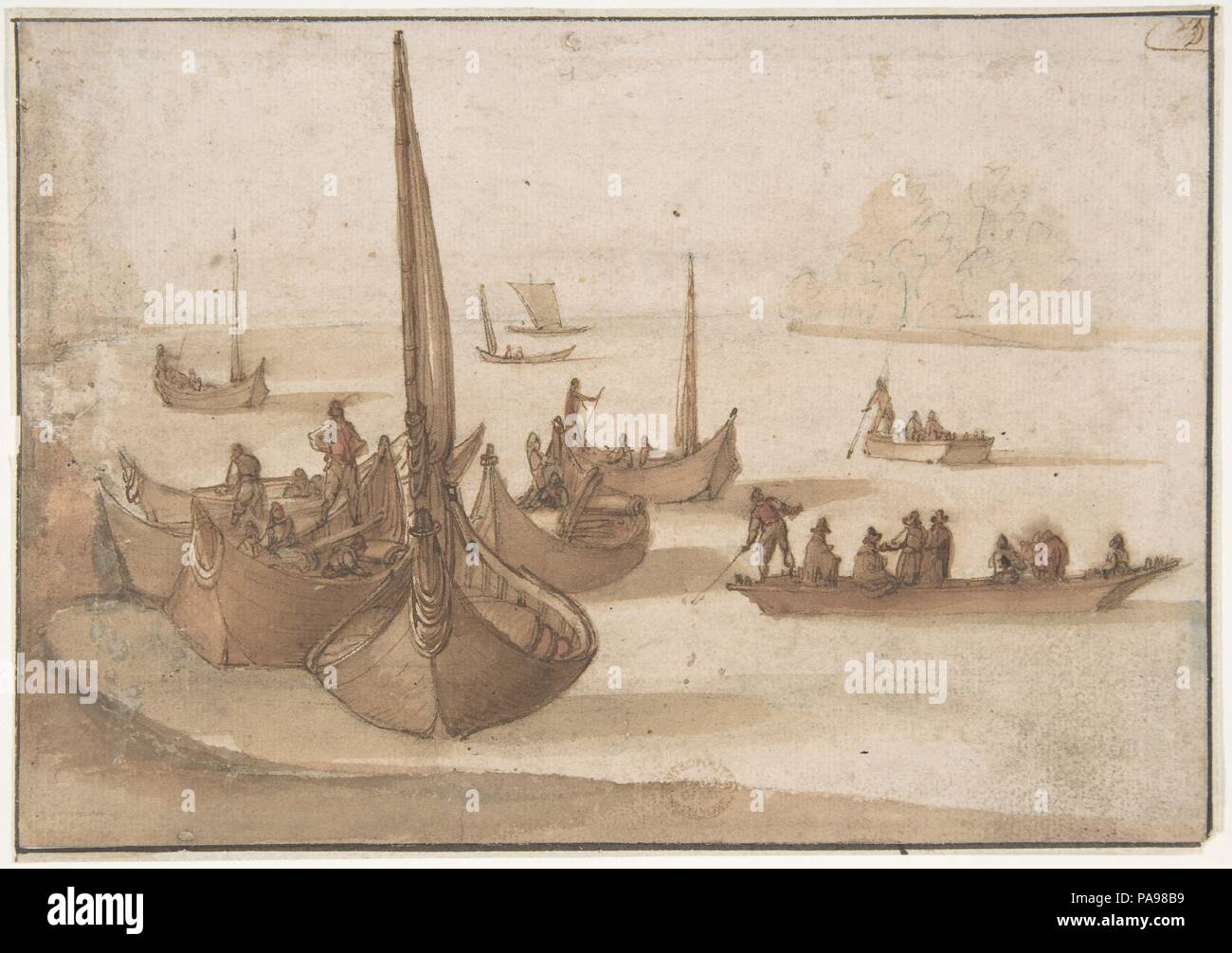 River Scene. Artist: Circle of Jan Brueghel the Elder (Netherlandish ...