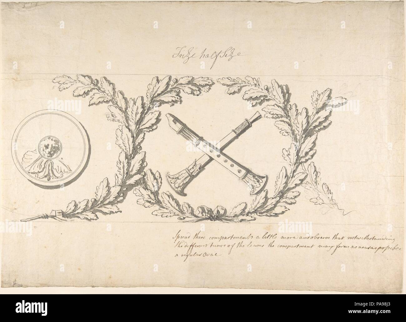 Design for a Frieze Ornamented with Musical Instruments. Artist ...