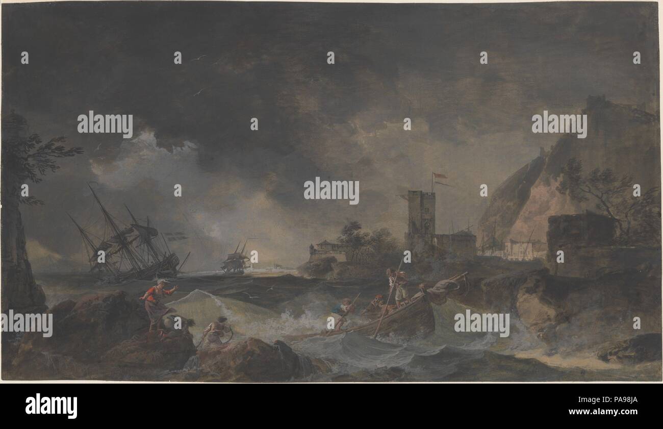 Storm. Artist: attributed to Joseph Vernet (French, Avignon 1714-1789 ...