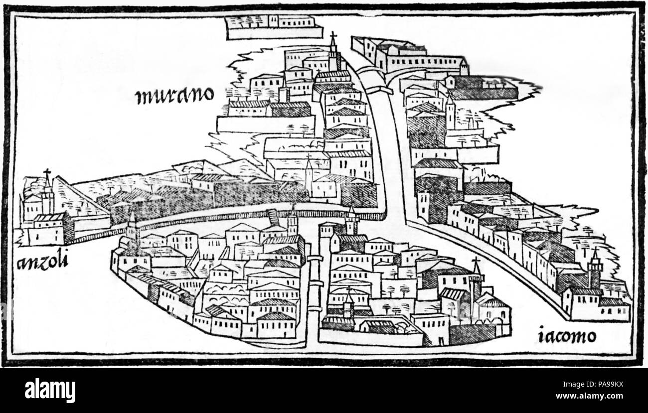 Murano island map hi-res stock photography and images - Alamy