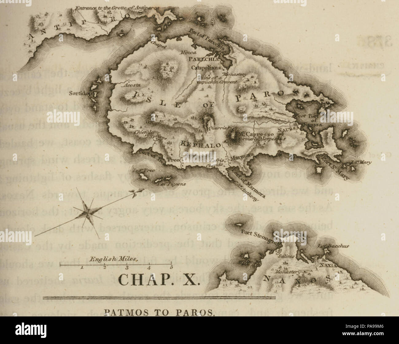 Paros map hi-res stock photography and images - Alamy