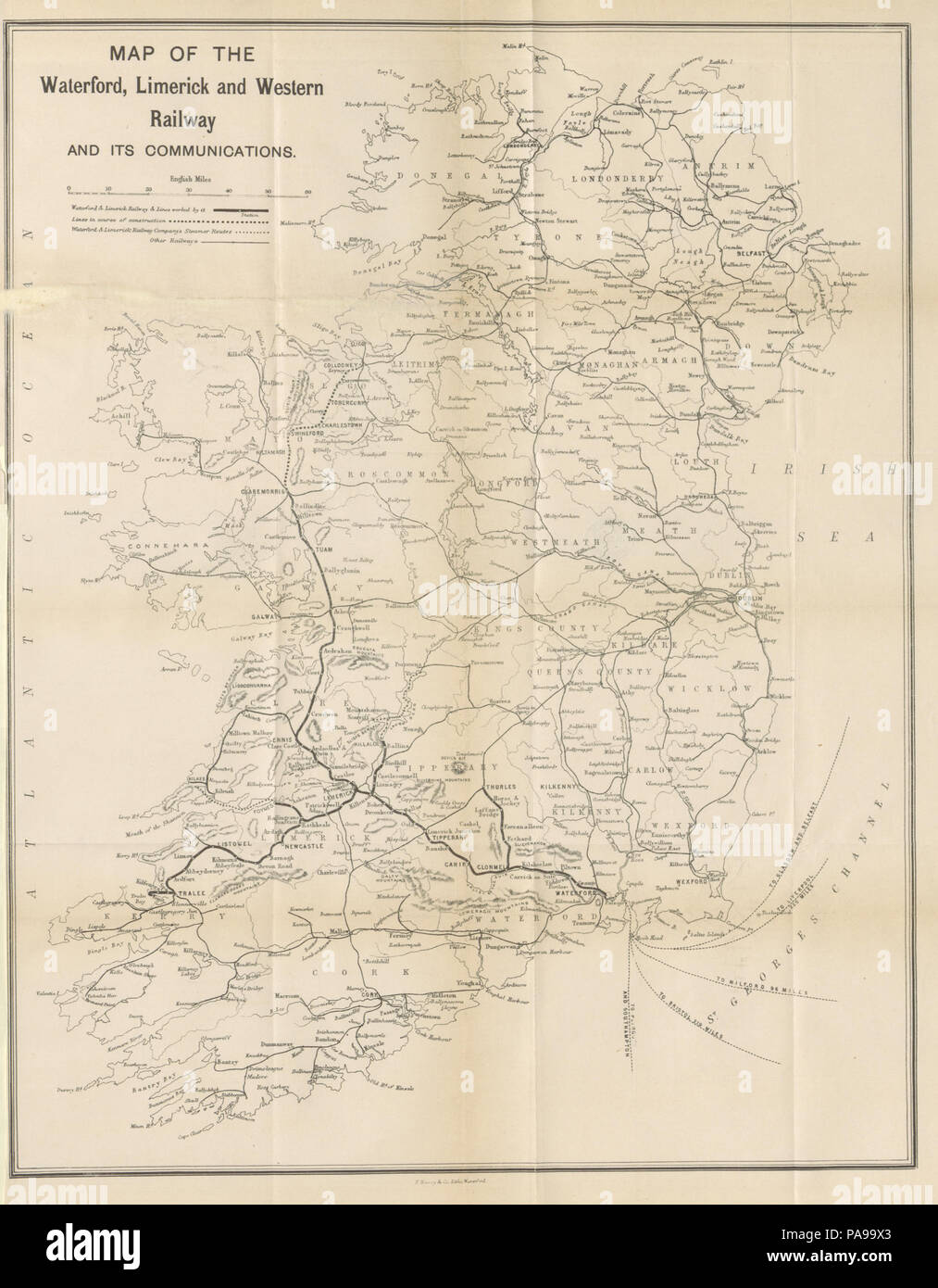 Limerick map hi-res stock photography and images - Alamy