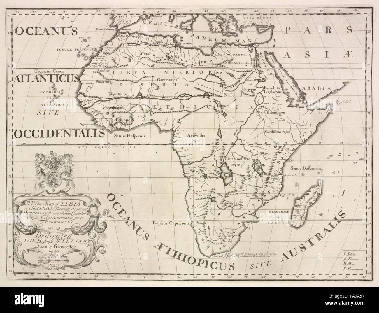 A new map of Libya or old Africk shewing its general divisions, most ...