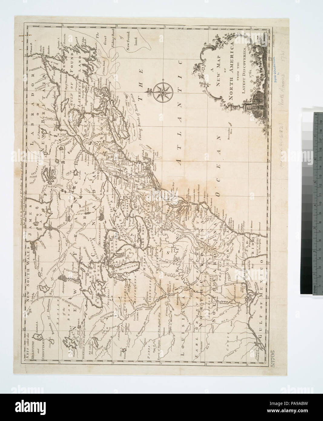 A new map of North America from the latest discoveries Stock Photo - Alamy