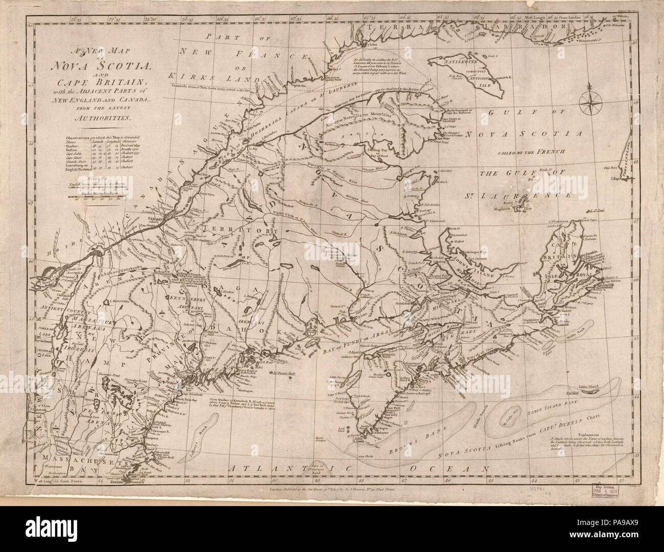 A new map of Nova Scotia and Cape Britain, with the adjacent part of ...