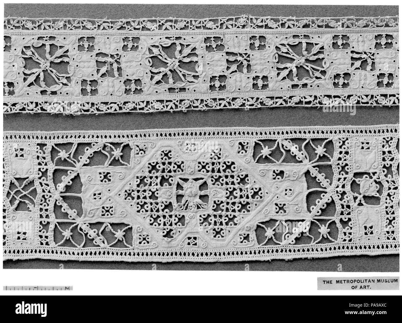 Strip. Culture: Italian. Dimensions: L. 22 x W. 3 inches 55.9 x 7.6 cm ...