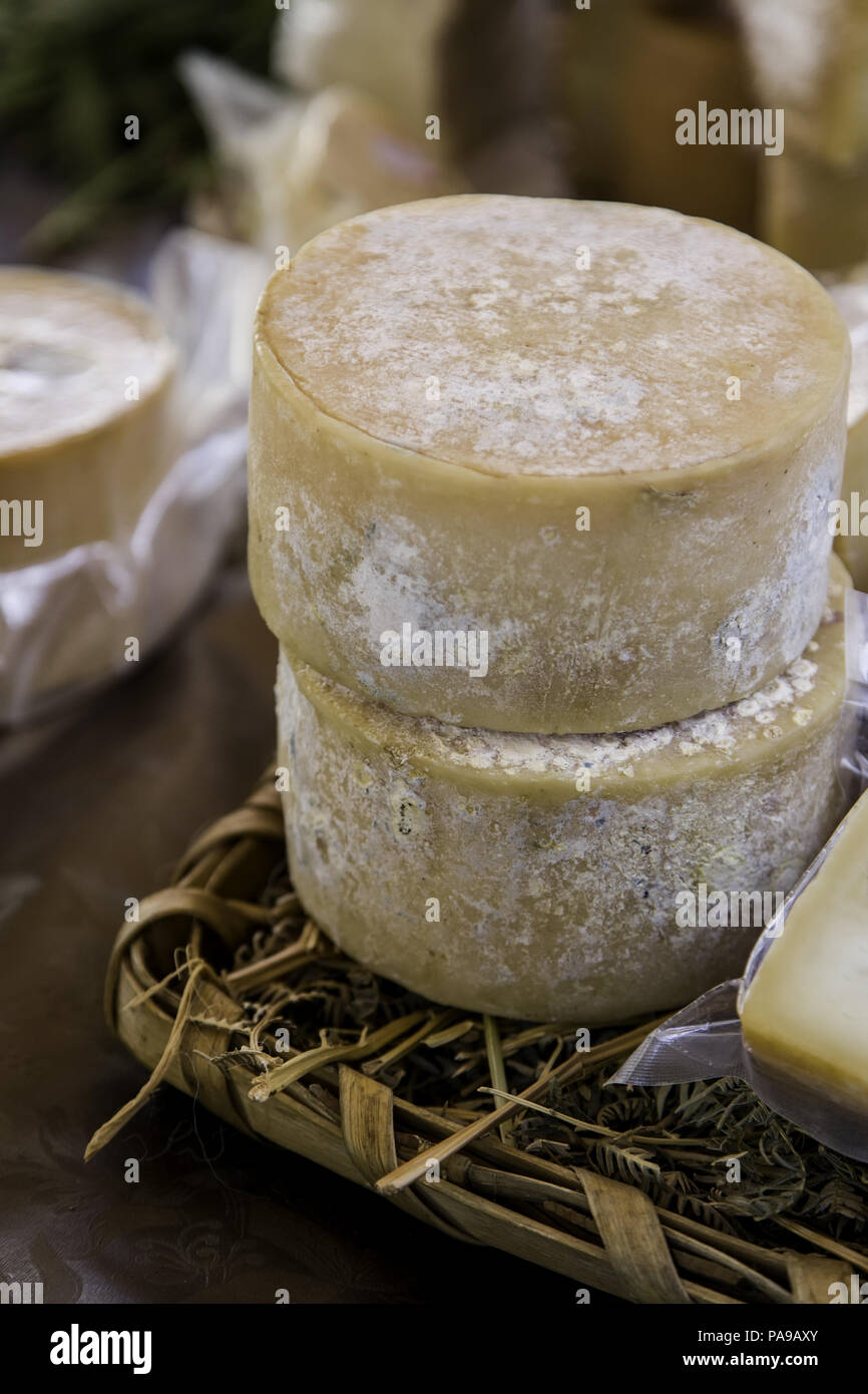 Cured old cheese, detail of dairy product Stock Photo - Alamy