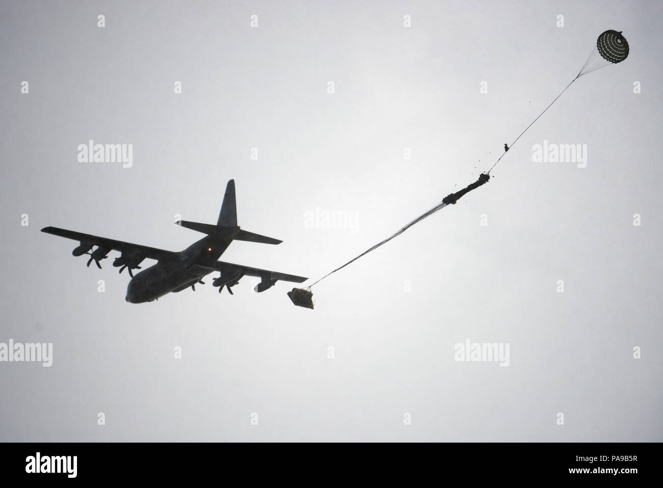 A U.S. Marine Corps C-130J Super Hercules cargo plane with the Marine ...