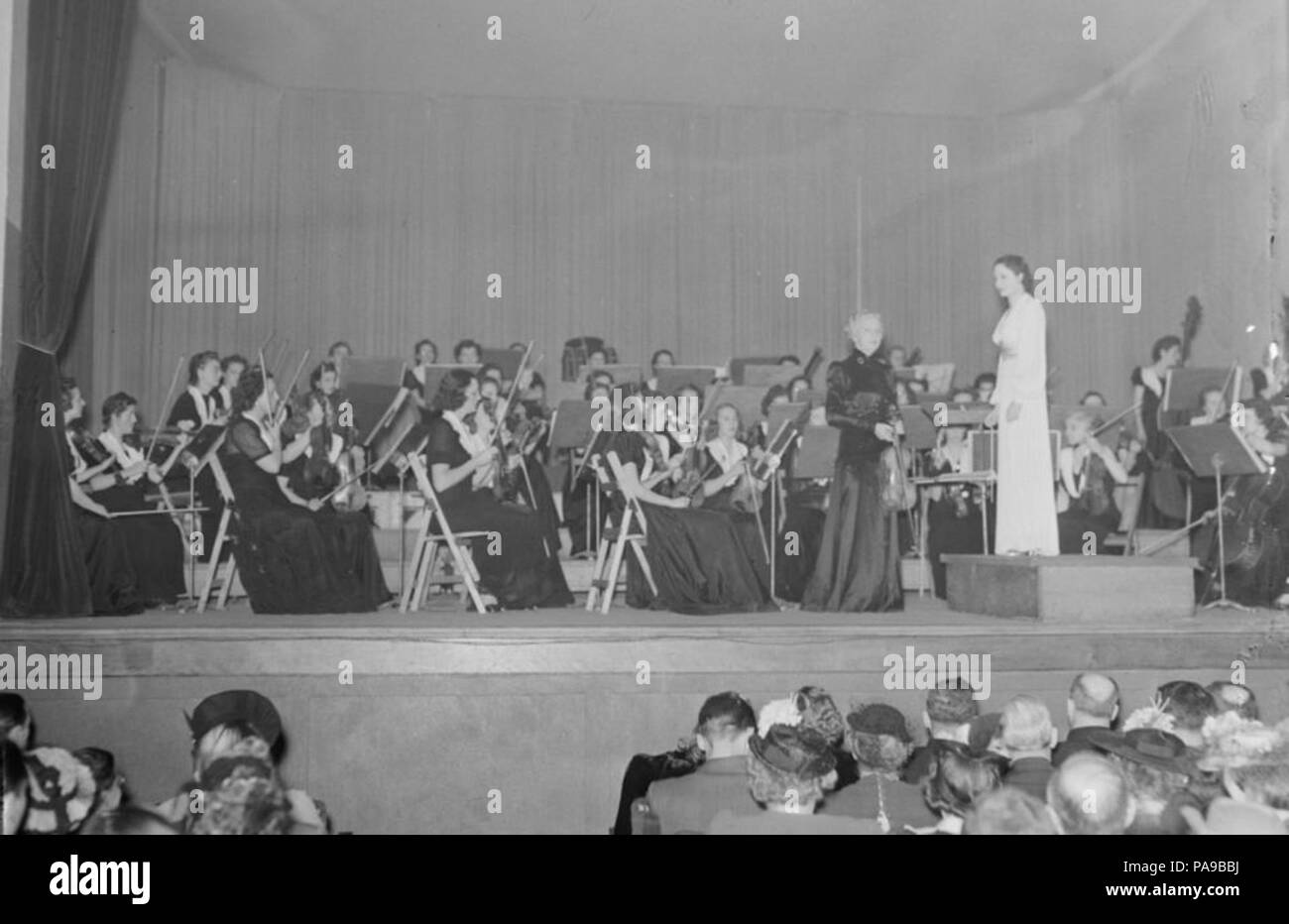 Women orchestra Black and White Stock Photos & Images - Alamy