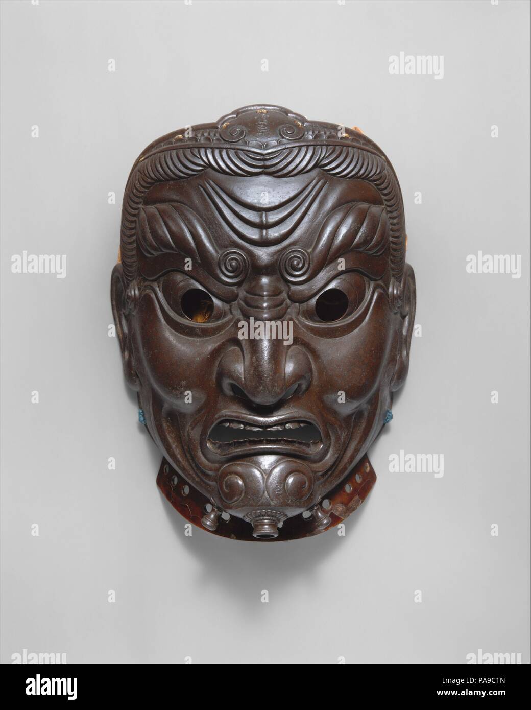 Mask. Culture: Japanese. Dimensions: L. 9 1/2 in. (24.1 cm); W. 7 in ...