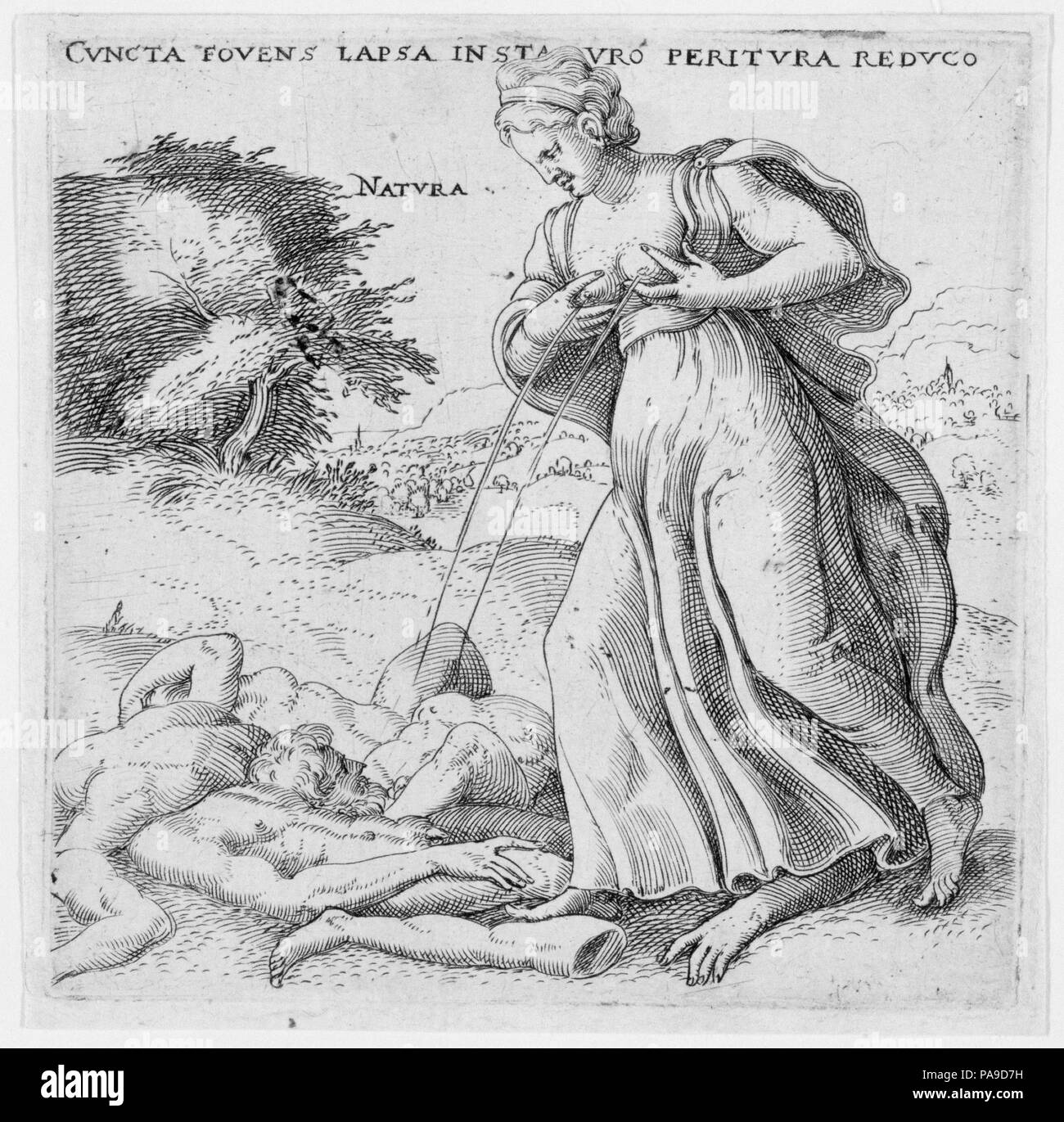 Nature. Artist: Engraved by Enea Vico (Italian, Parma 1523-1567 Ferrara ...