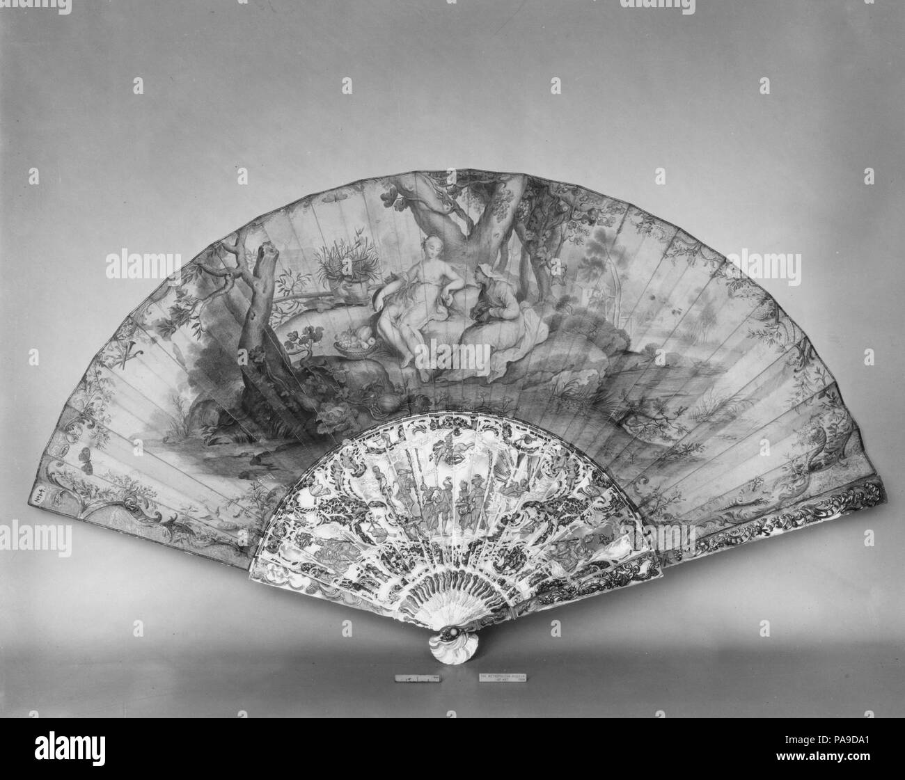 Fan. Culture: possibly Italian. Dimensions: 21 x 11 3/4 in. (53.3 x 29. ...