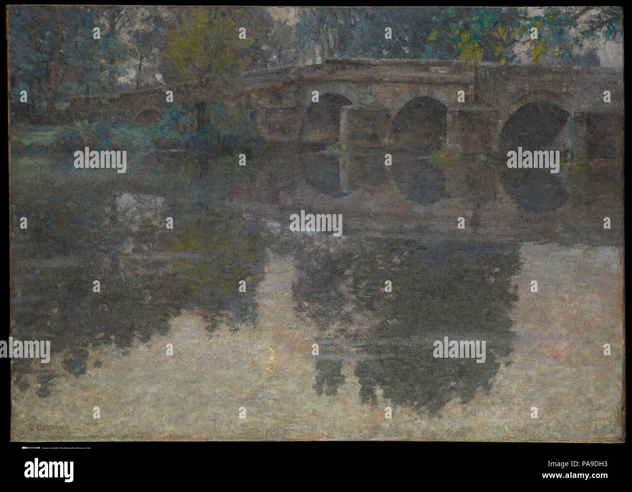 The Bridge at Grez. Artist: Robert W. Vonnoh (American, Hartford ...