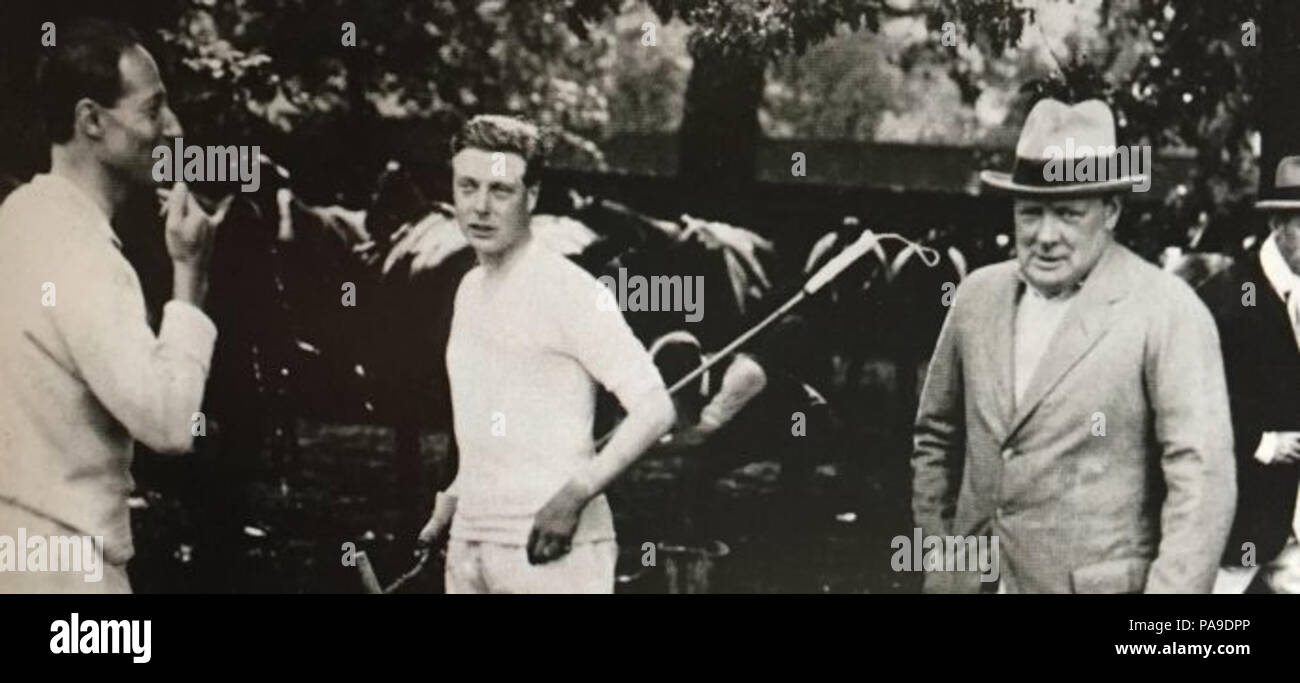 198 Philip-Sassoon-Edward VIII-Winston Churchill Stock Photo - Alamy
